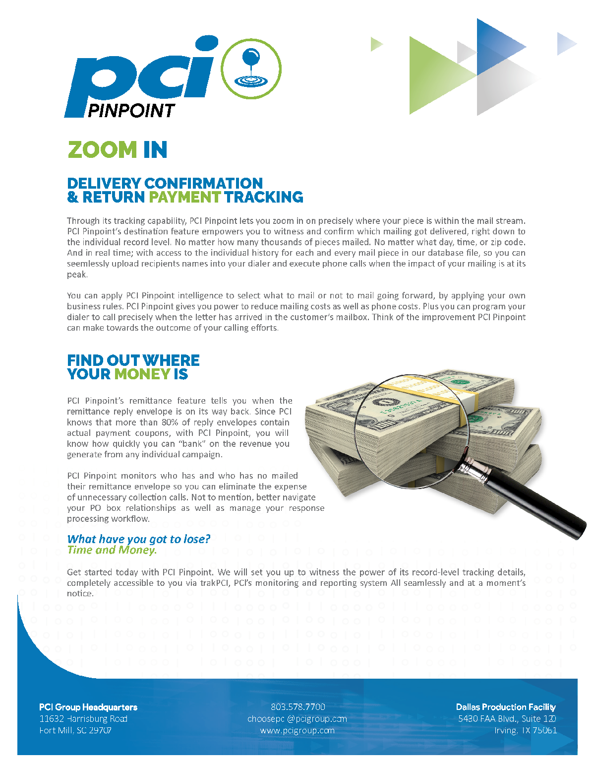 PCI PinPoint provides USPS Mail Tracking and end-to-end reconciliation