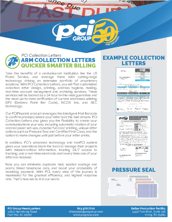 Debt Collection Letters Print and Mail Services